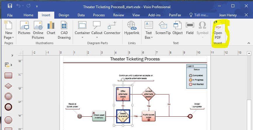 Insert PDF In Visio Visual Integrity